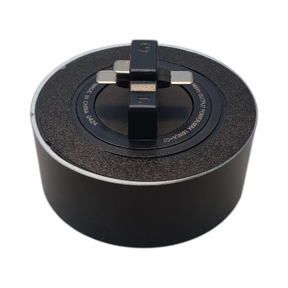 وحدة شحن دائرية مدمجة بلاستيك بمنفذ USB ومنفذ Type-C – تركب داخل سكة ...