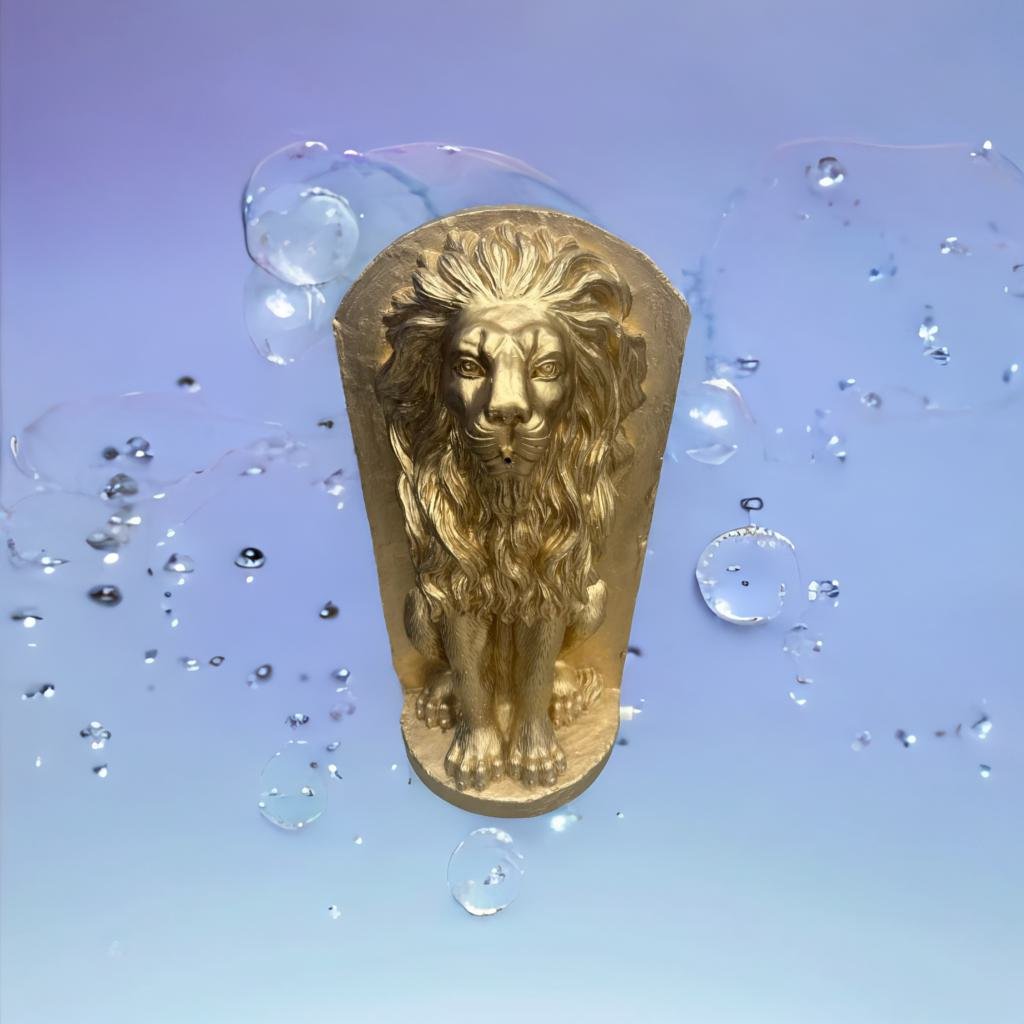 GRC Lion Wall Fountain Sculpture for Swimming Pools | ماتريال - Matryal