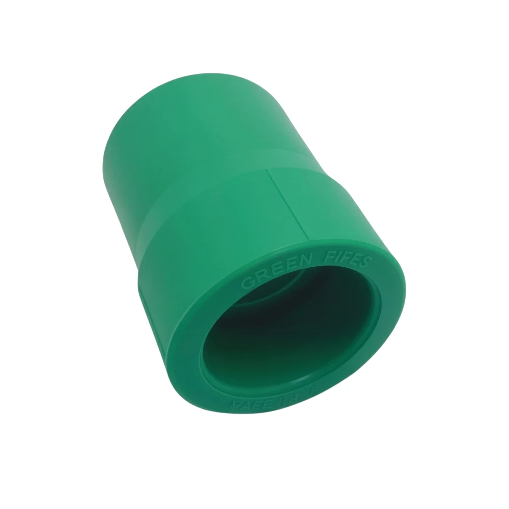 Green PPR Reducer – 90 × 110 mm – Pipe Connection | ماتريال - Matryal